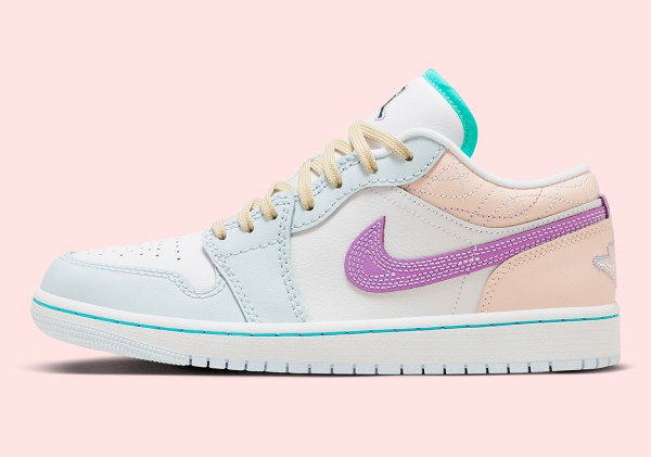 Ornate Stitch Patterns Decorate The Air Jordan 1 Low "Multi-Color ...