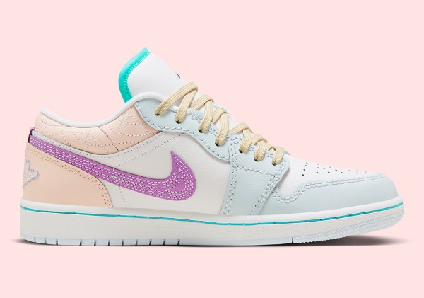 Ornate Stitch Patterns Decorate The Air Jordan 1 Low "Multi-Color ...