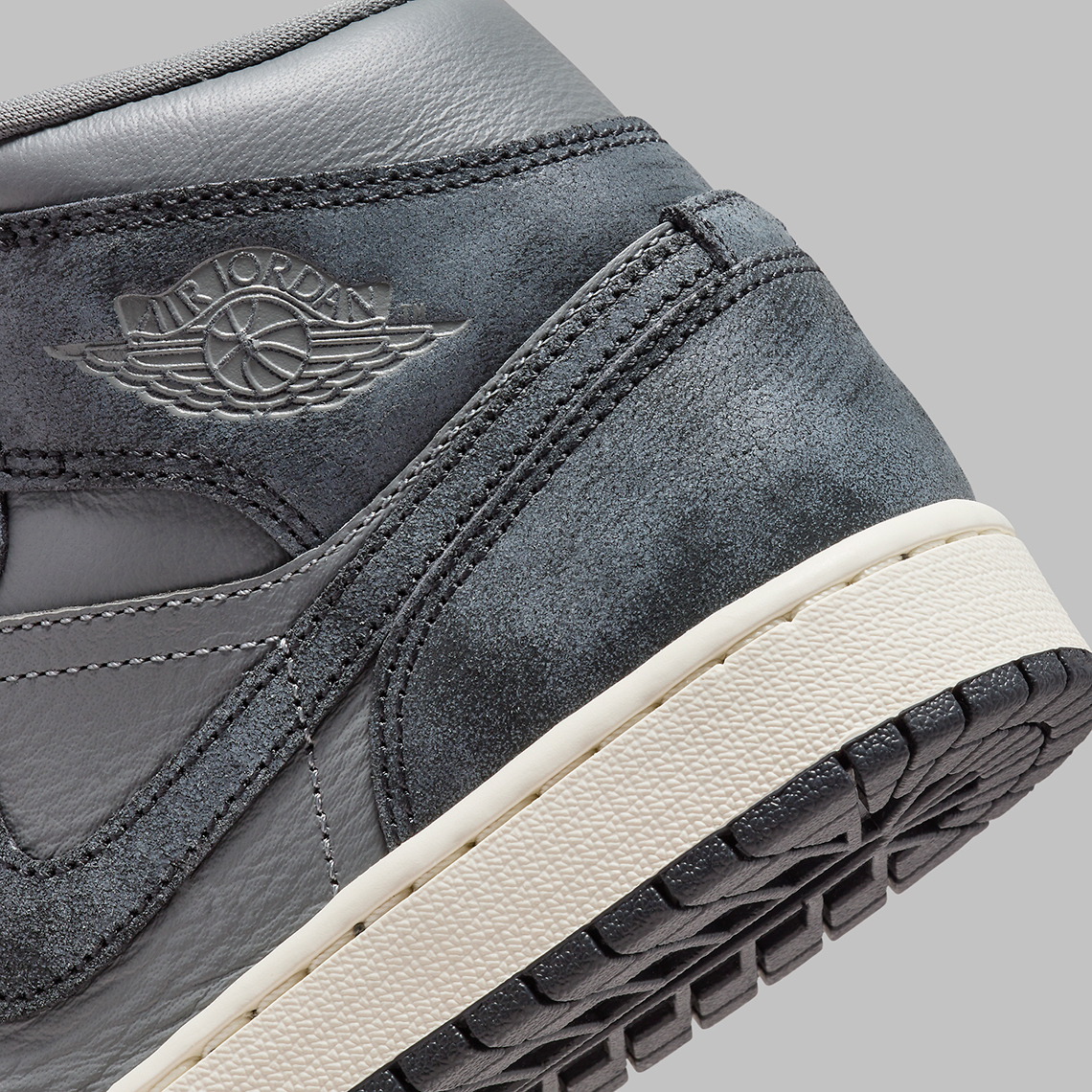 Air Jordan 1 Mid "Distressed Grey" FJ3448-001 | SneakerNews.com