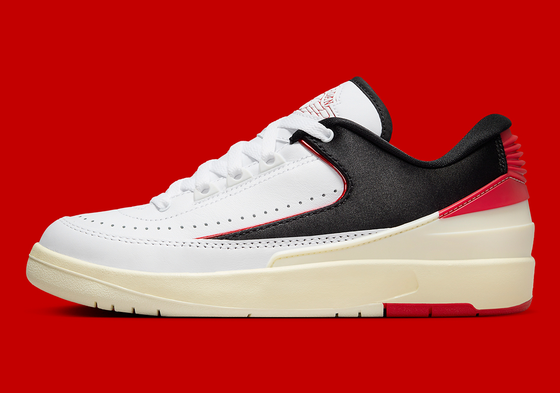 Air Jordan 2 Low Womens "White/Black/University Red" FD4849-106 ...