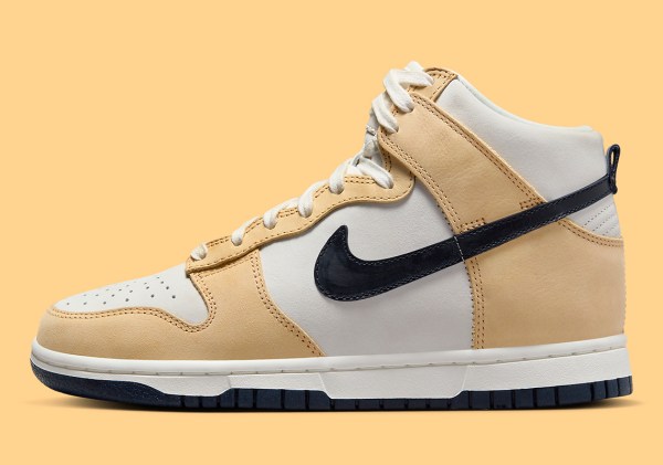 Nike Dunk High Womens "Gold Suede" DX2044-101 | SneakerNews.com