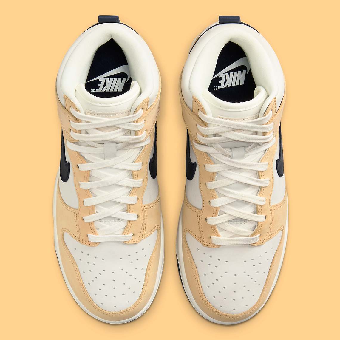 Nike Dunk High Womens "Gold Suede" DX2044-101 | SneakerNews.com
