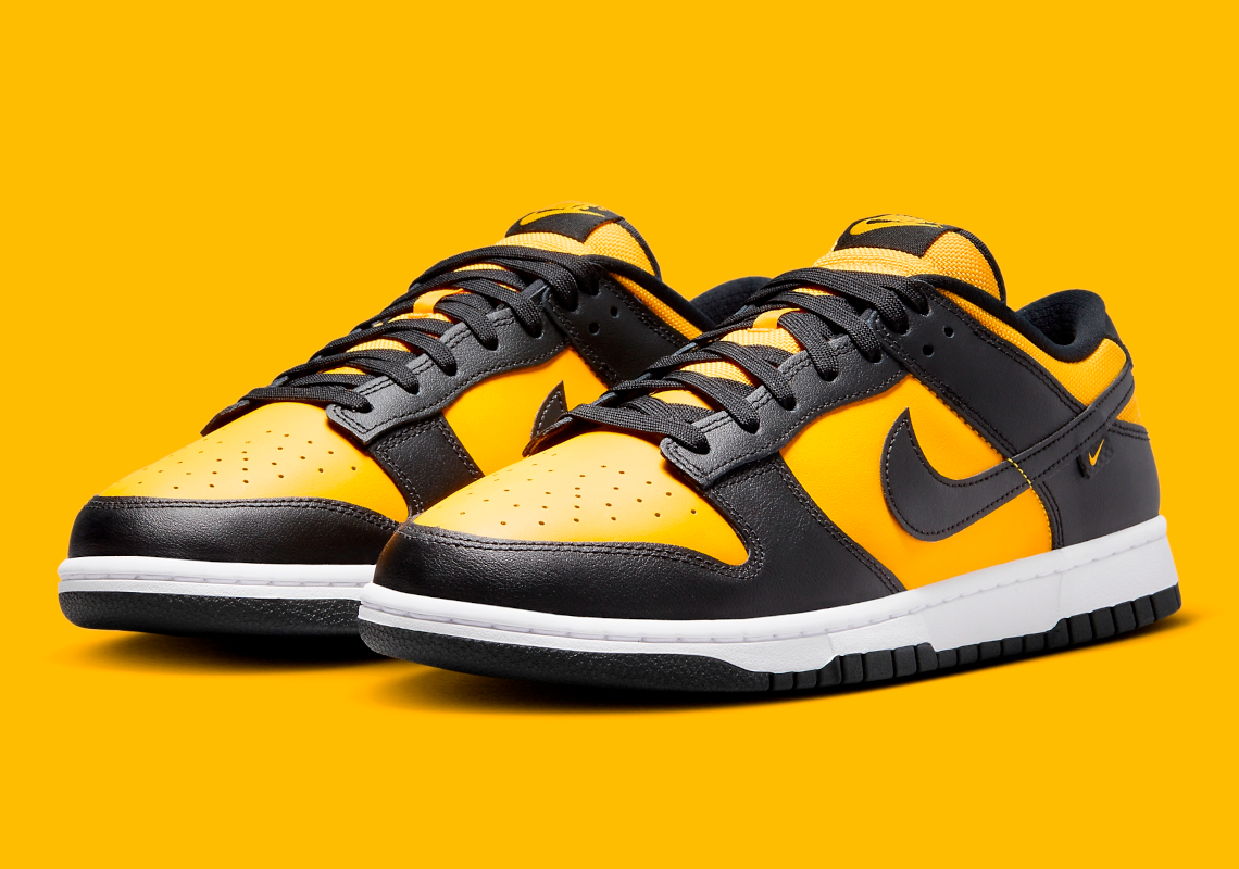 Nike Dunk Low "Black/University Gold" - FZ4618-001 | Sneaker News