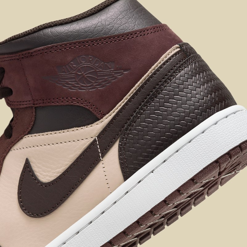 Air Jordan 1 Mid "Basket Weave" Release Date | SneakerNews.com