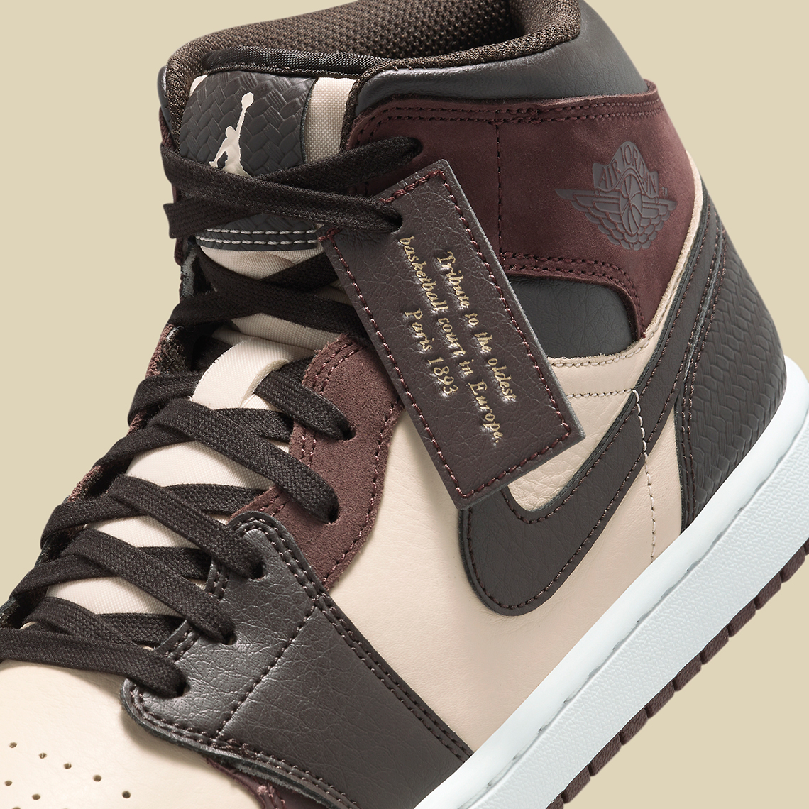 Air Jordan 1 Mid "Basket Weave" Release Date | SneakerNews.com