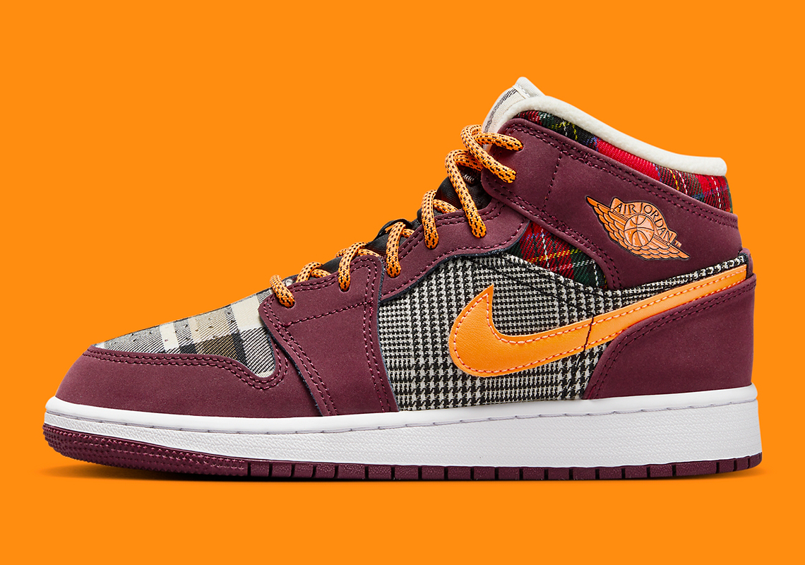 Air Jordan 1 Mid GS "Plaid" FD5460-608 Release Date | SneakerNews.com
