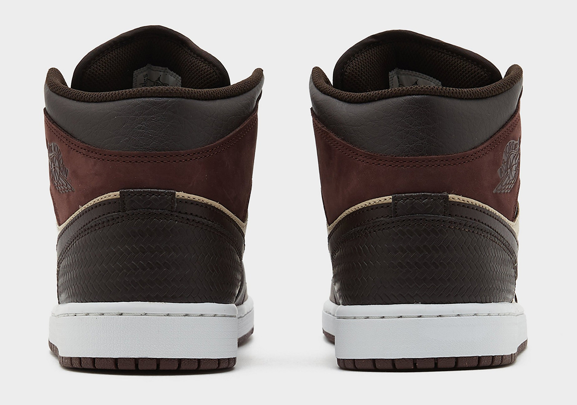 Air Jordan 1 Mid "Basket Weave" Release Date | SneakerNews.com