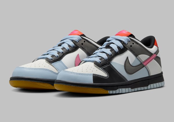 Kid's Nike Dunk Low "Multi-Grey" FJ2686-100 Release | Sneaker News
