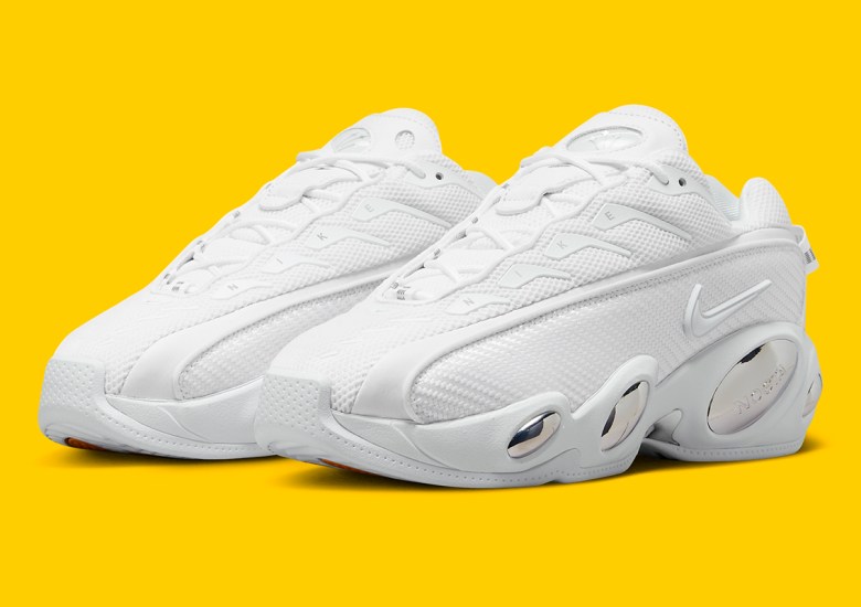 Nike NOCTA Glide "White/University Gold" DM0879-100 | SneakerNews.com