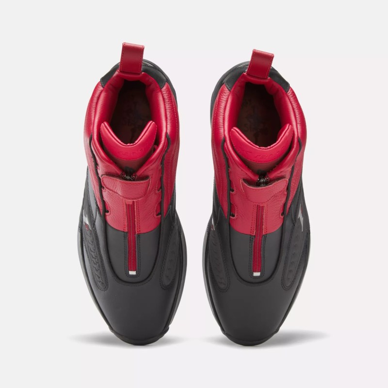 Reebok's Answer IV Returns In "Black/Flash Red" | Sneaker News