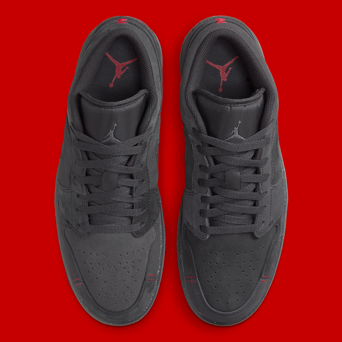 Red Stitching Lands On This Air Jordan 1 Low | Sneaker News