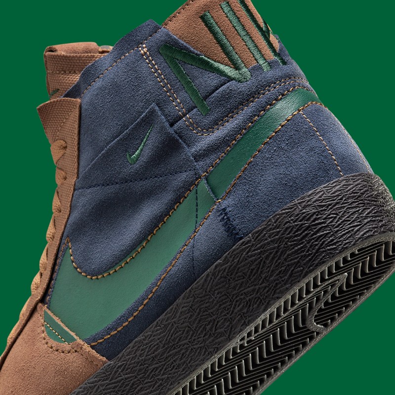 Nike SB Blazer Mid Edge "Brown/Green Suede" | SneakerNews.com