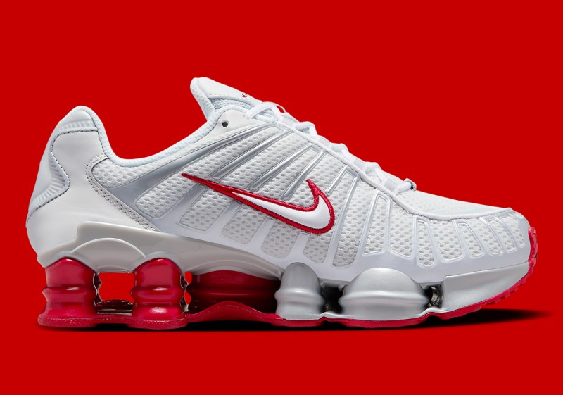 Nike Shox TL Womens "Platinum Tint/Gym Red" FZ4344-001 | SneakerNews.com