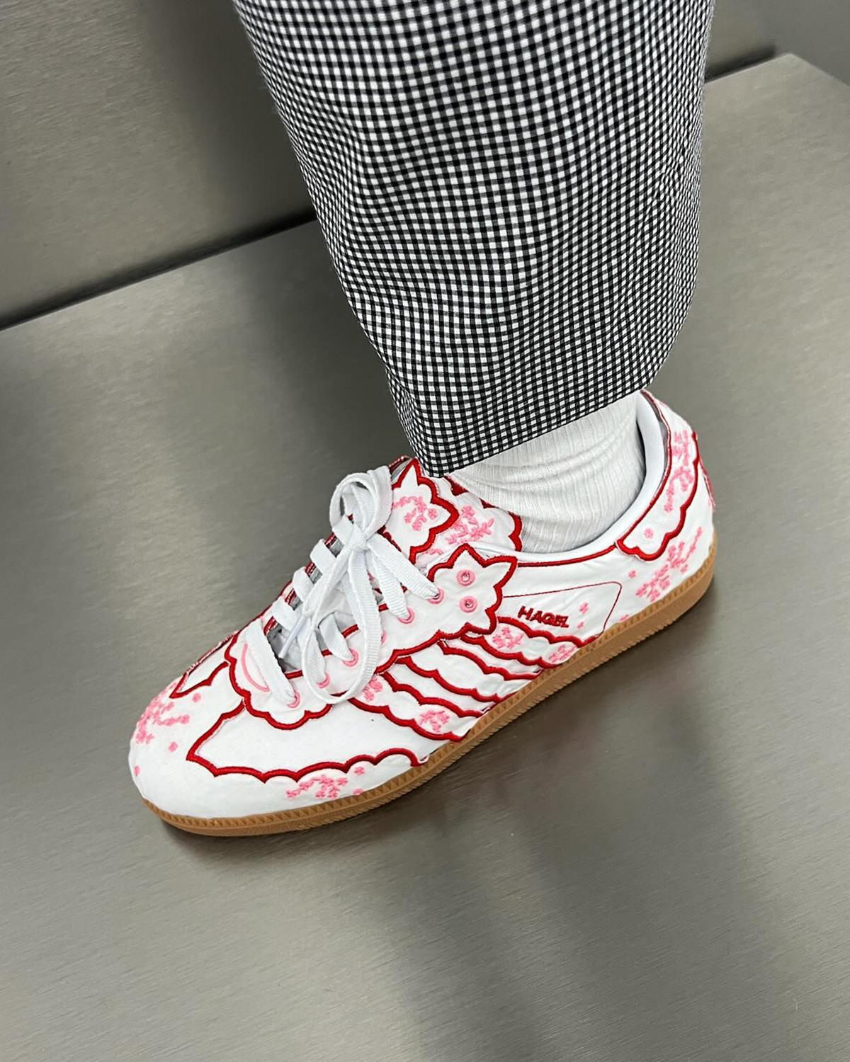 Studio Hagel Crafts adidas Sambas Inspired By Embroidered Napkins ...