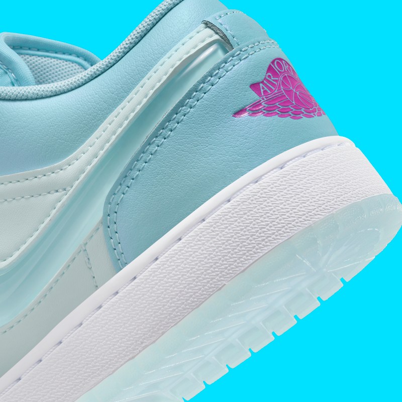 These Air Jordan 1 Lows Get Iced Out In "Glacier Blue" - SneakerNews.com