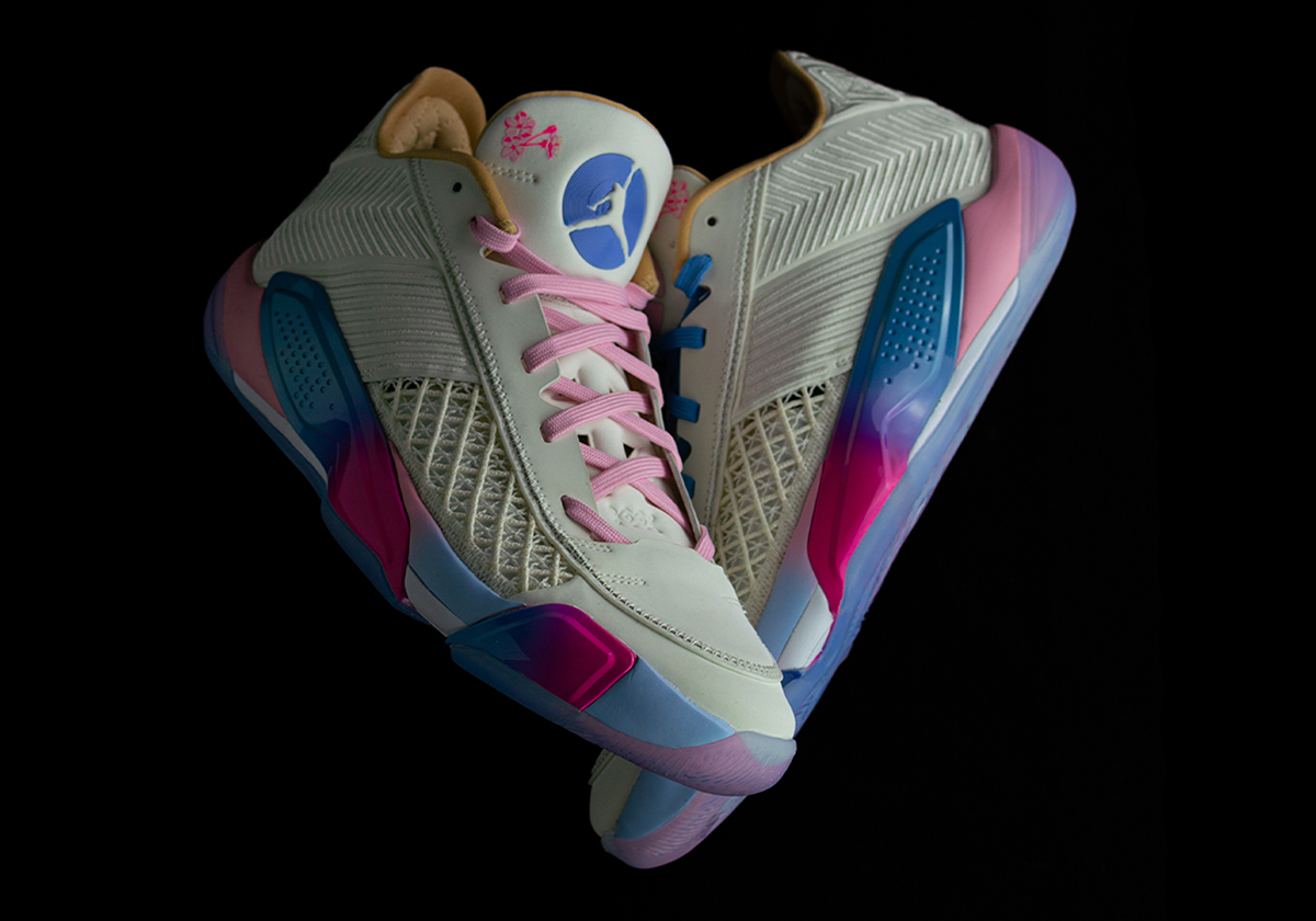 Air Jordan 38 Low "Kiki Rice" Cherry Blossom PE | SneakerNews.com