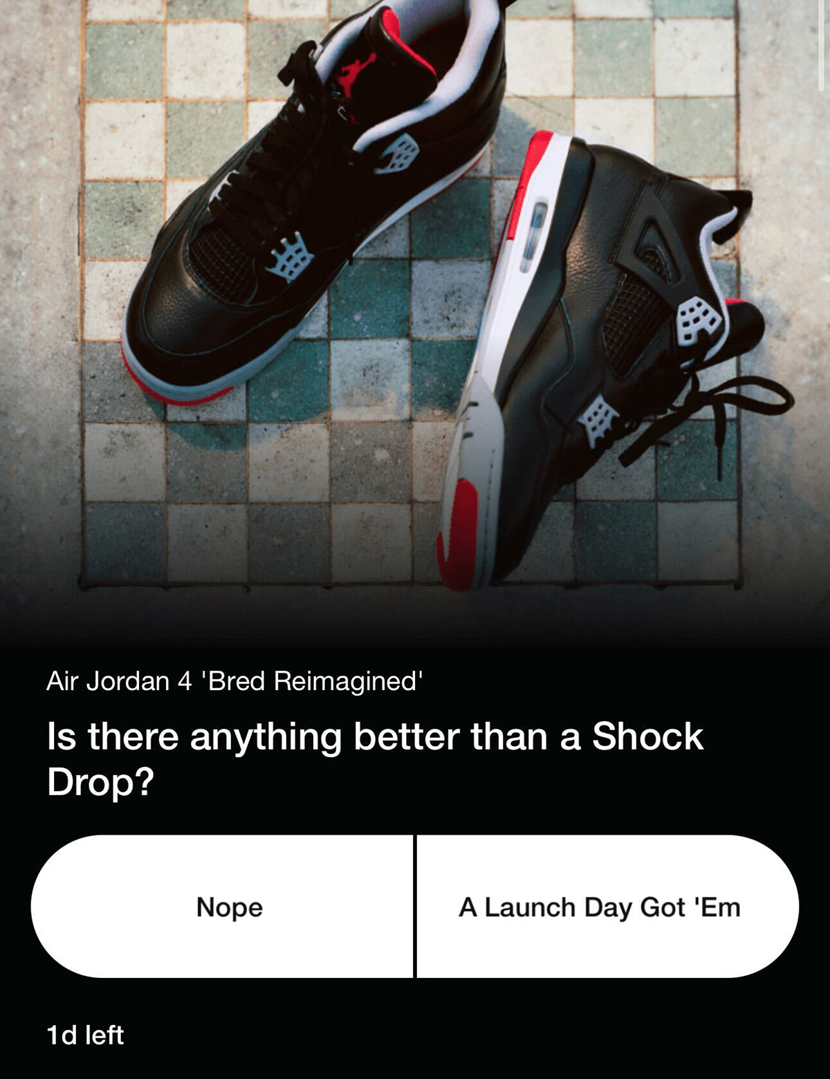 Air Jordan 4 "Bred Reimagined" Shock Drop | SneakerNews.com