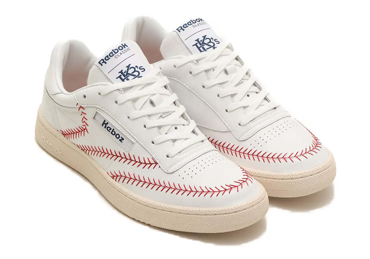 Atmos x Keboz x Reebok Club C 85 "Baseball" | SneakerNews.com