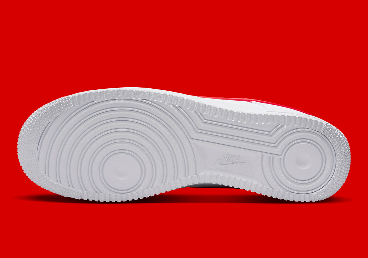 The Nike Air Force 1 Low Wears Red "Swoosh Armor" In Latest Delivery ...