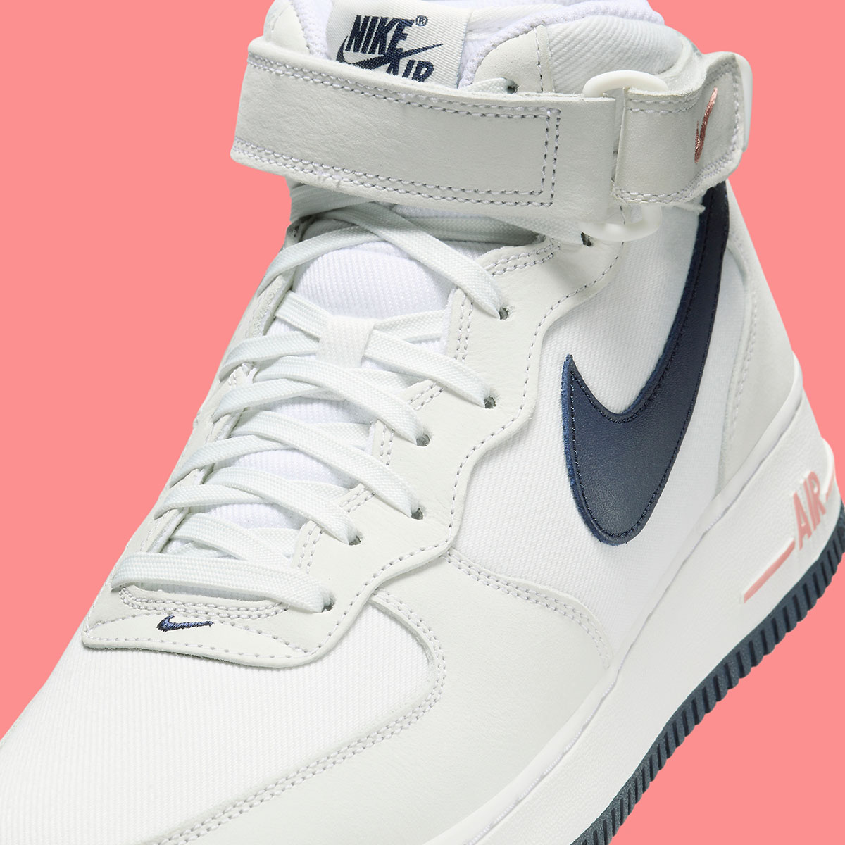 Nike Air Force 1 "Summit White/Obsidian/Pink" FB8879-100 | SneakerNews.com