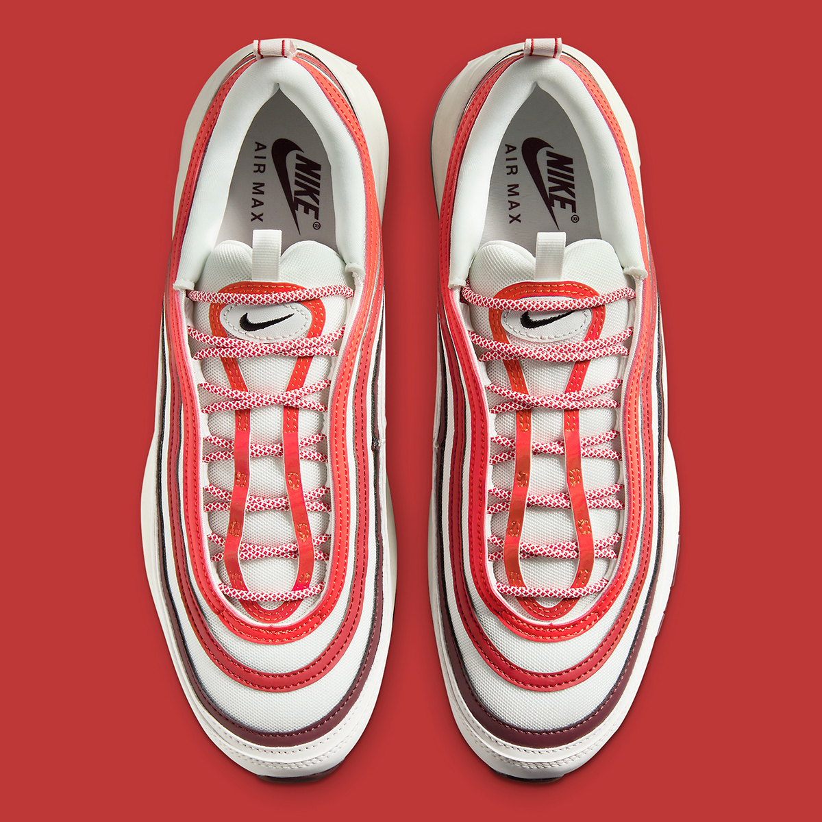 Nike Air Max 97 "White/Dune Red" FN6957-101 | SneakerNews.com