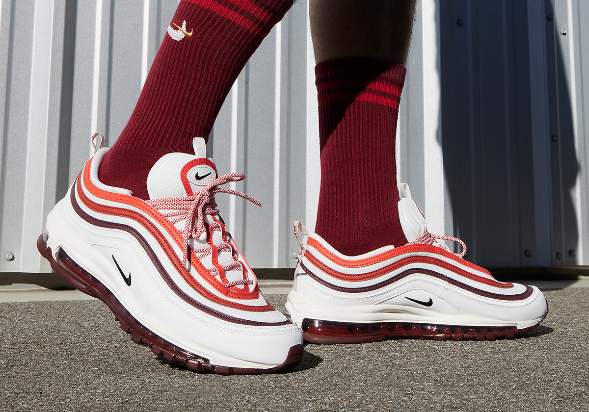 Nike Air Max 97 "White/Dune Red" FN6957-101 | SneakerNews.com