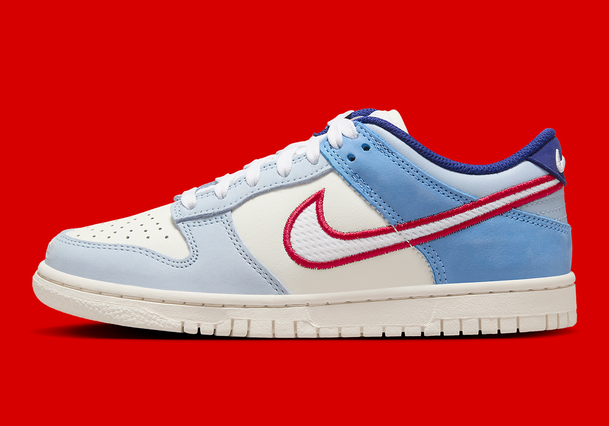 Nike Dunk Low GS "White/Blue/Red Mesh" HF5742-11