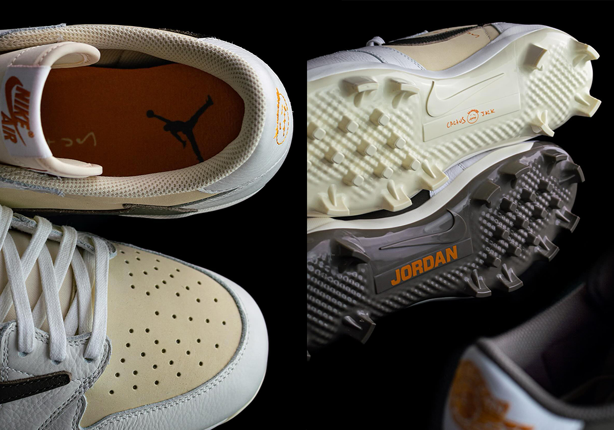 Travis Scott Made Air Jordan 1 Low Cleats For His Cactus Jack HBCU ...