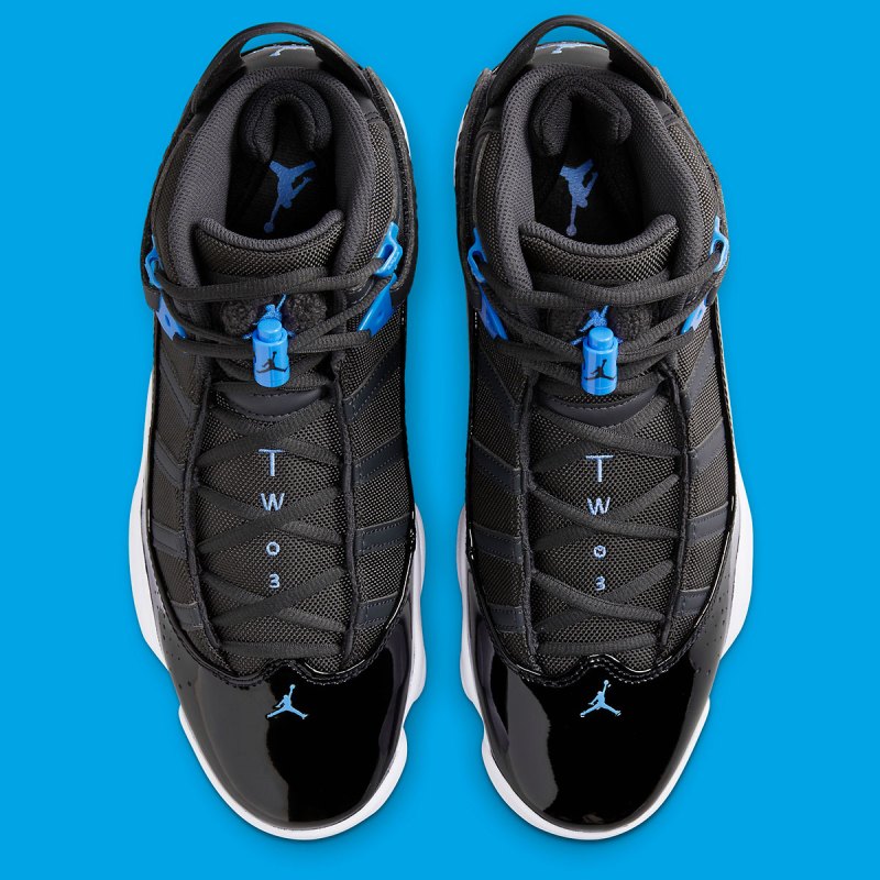 Jordan 6 Rings "Black/Dark Powder Blue/White" 322922-041 | SneakerNews.com