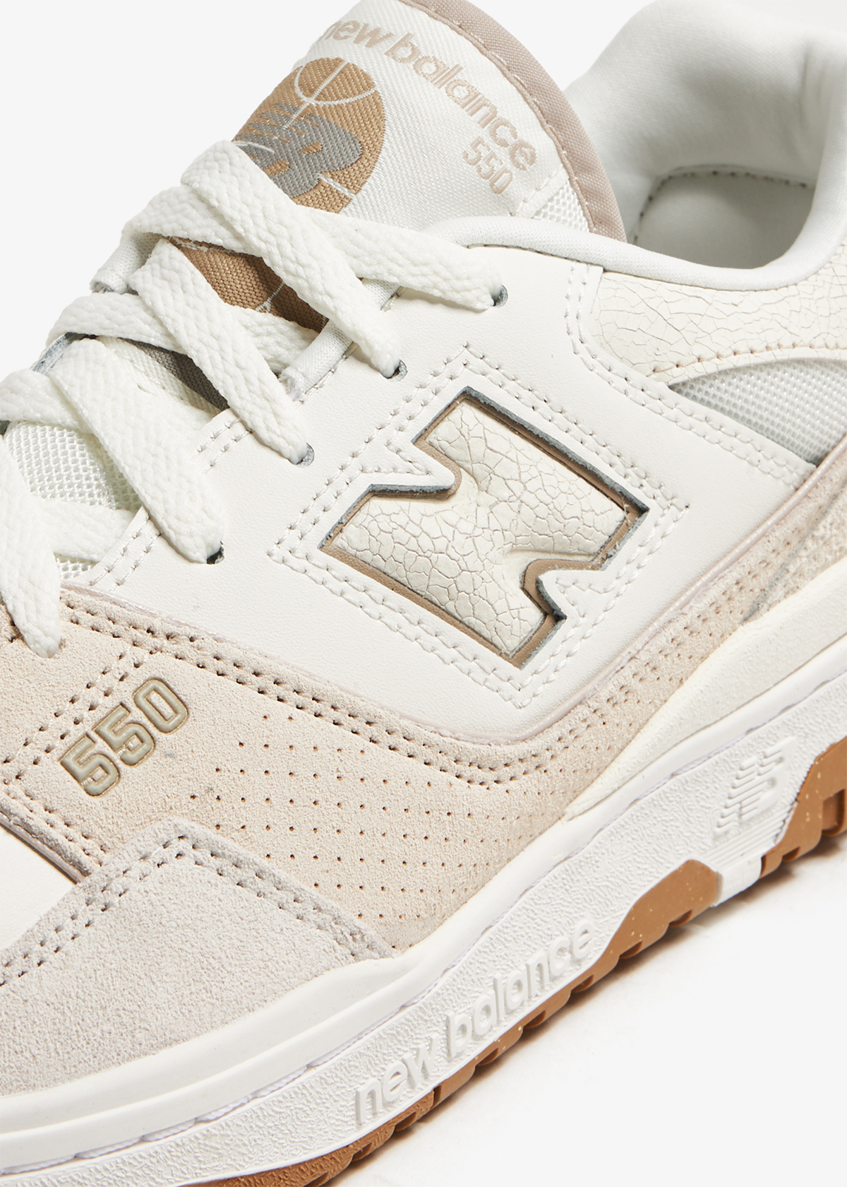 Cracked Leather Appears On The New Balance 550 "Tan/Beige" - New ...