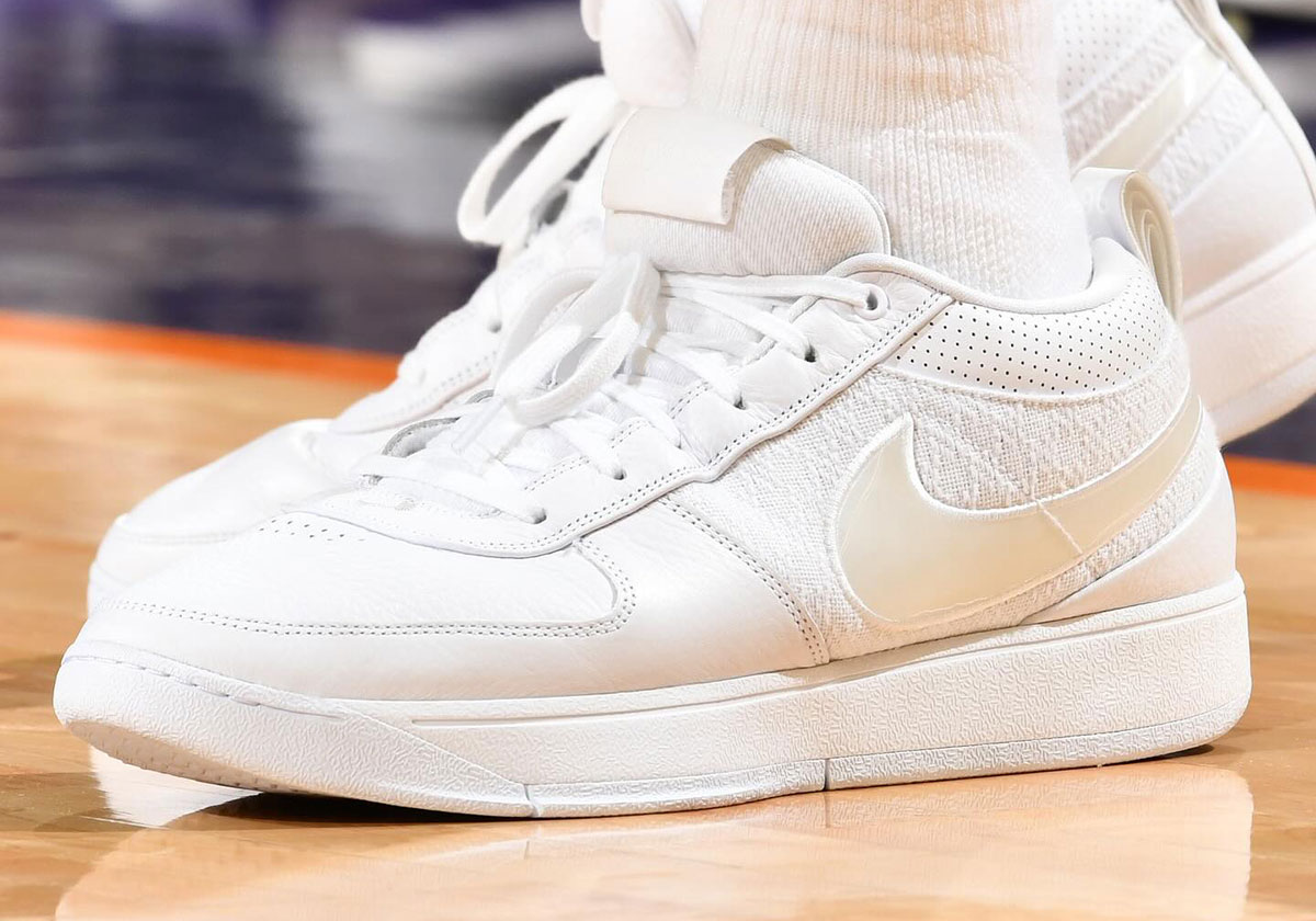 Devin Booker Wears All-White Nike Book 1 "Narcos" PE - SneakerNews.com