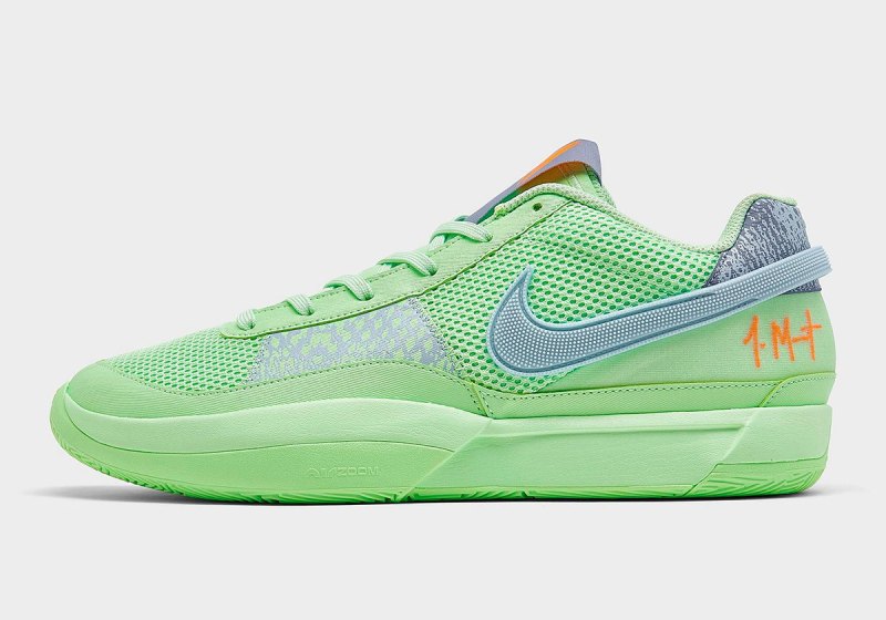Nike Ja 1 "Bright Mandarin/Vapor Green" FQ4796-800 | SneakerNews.com