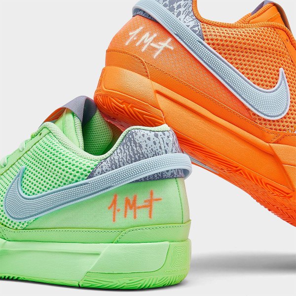 Nike Ja 1 "Bright Mandarin/Vapor Green" FQ4796-800 | SneakerNews.com