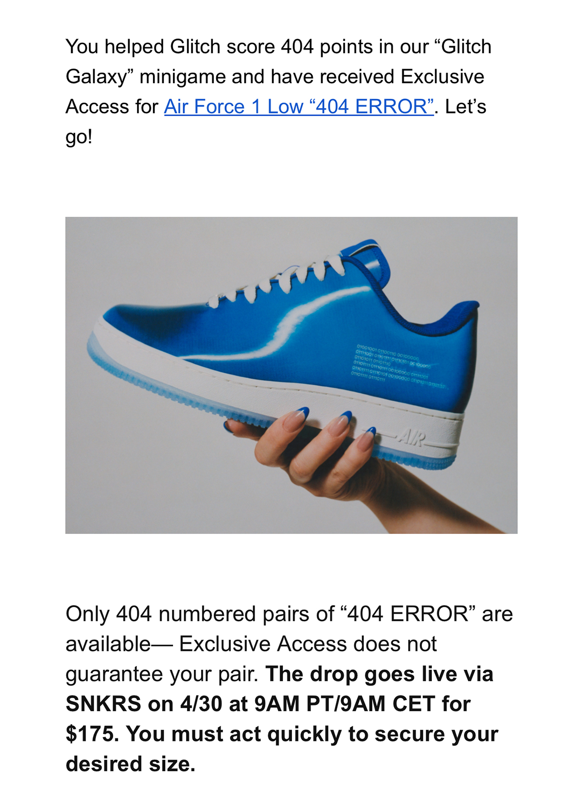 Nike Air Force 1 "404 Error" Release Date | SneakerNews.com