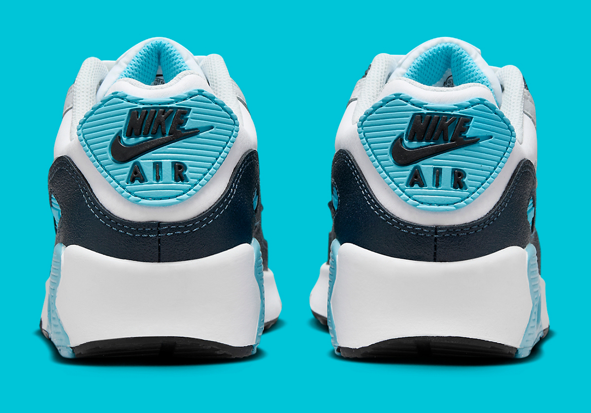 Nike Air Max 90 GS "White/Aquarius Blue" HF6358-100 | SneakerNews.com