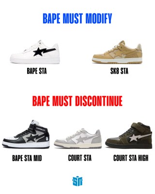 Nike And BAPE Settle Lawsuit | SneakerNews.com