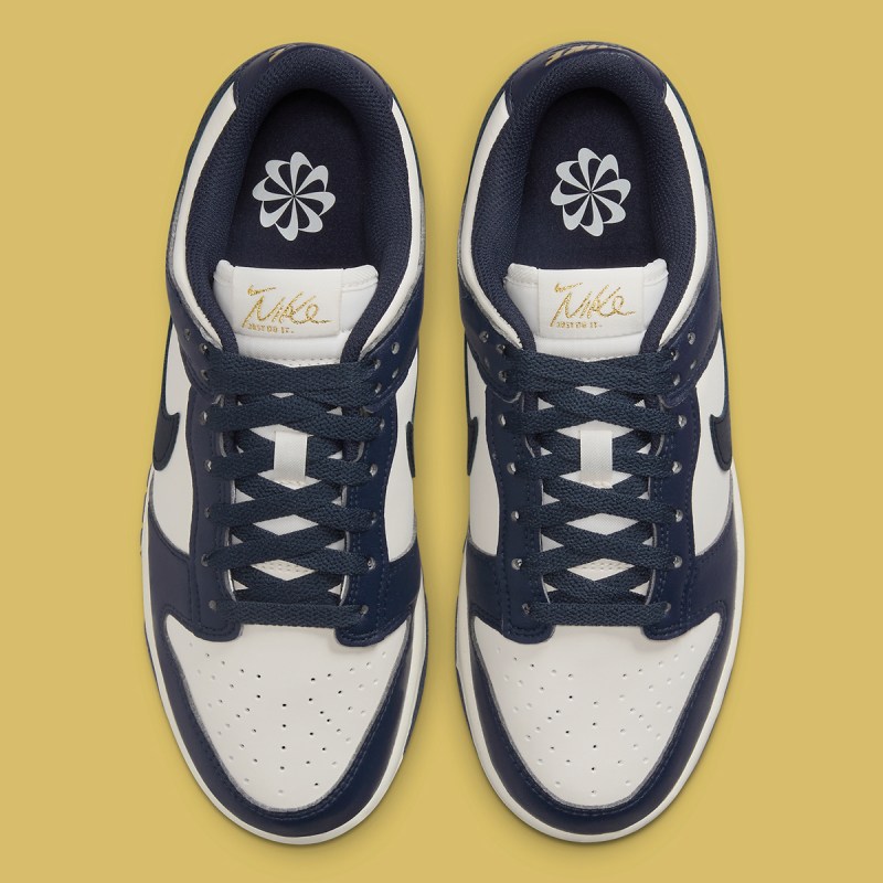 Nike Dunk Low "Navy/Sail/Gold" FZ6770-001 | SneakerNews.com