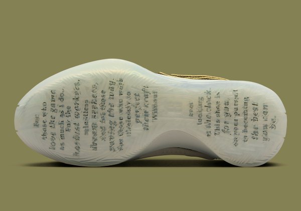 Nike Sabrina 1 "Dedication" Cargo Khaki/Metallic Gold | SneakerNews.com