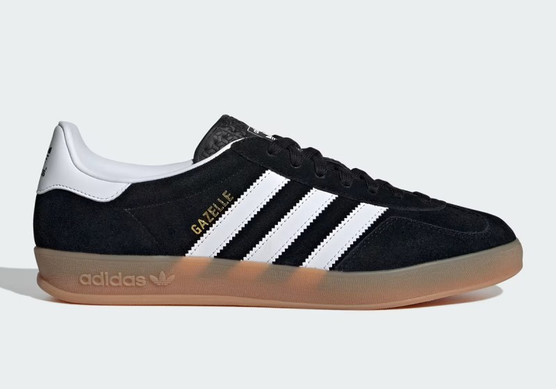 adidas Gazelle Indoor "Core Black/Gum" JI2060 | SneakerNews.com