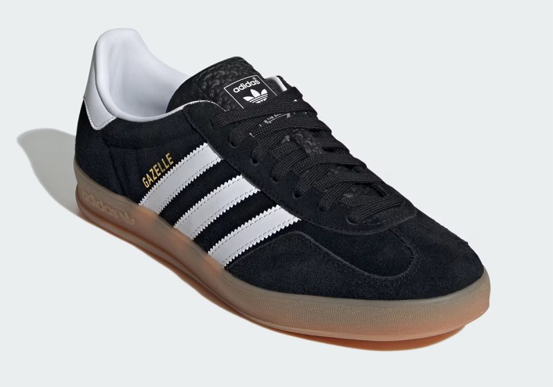 adidas Gazelle Indoor "Core Black/Gum" JI2060 | SneakerNews.com