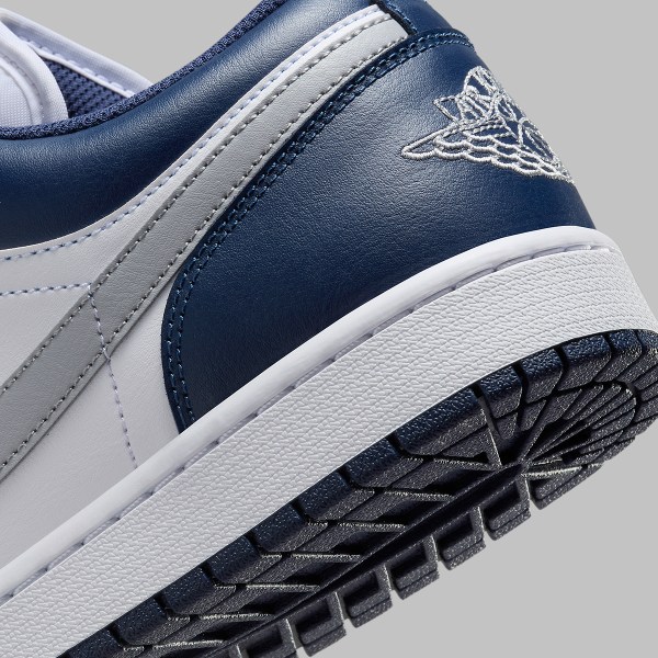 Air Jordan 1 Low "White/Wolf Grey/Midnight Navy" 553558-141 ...