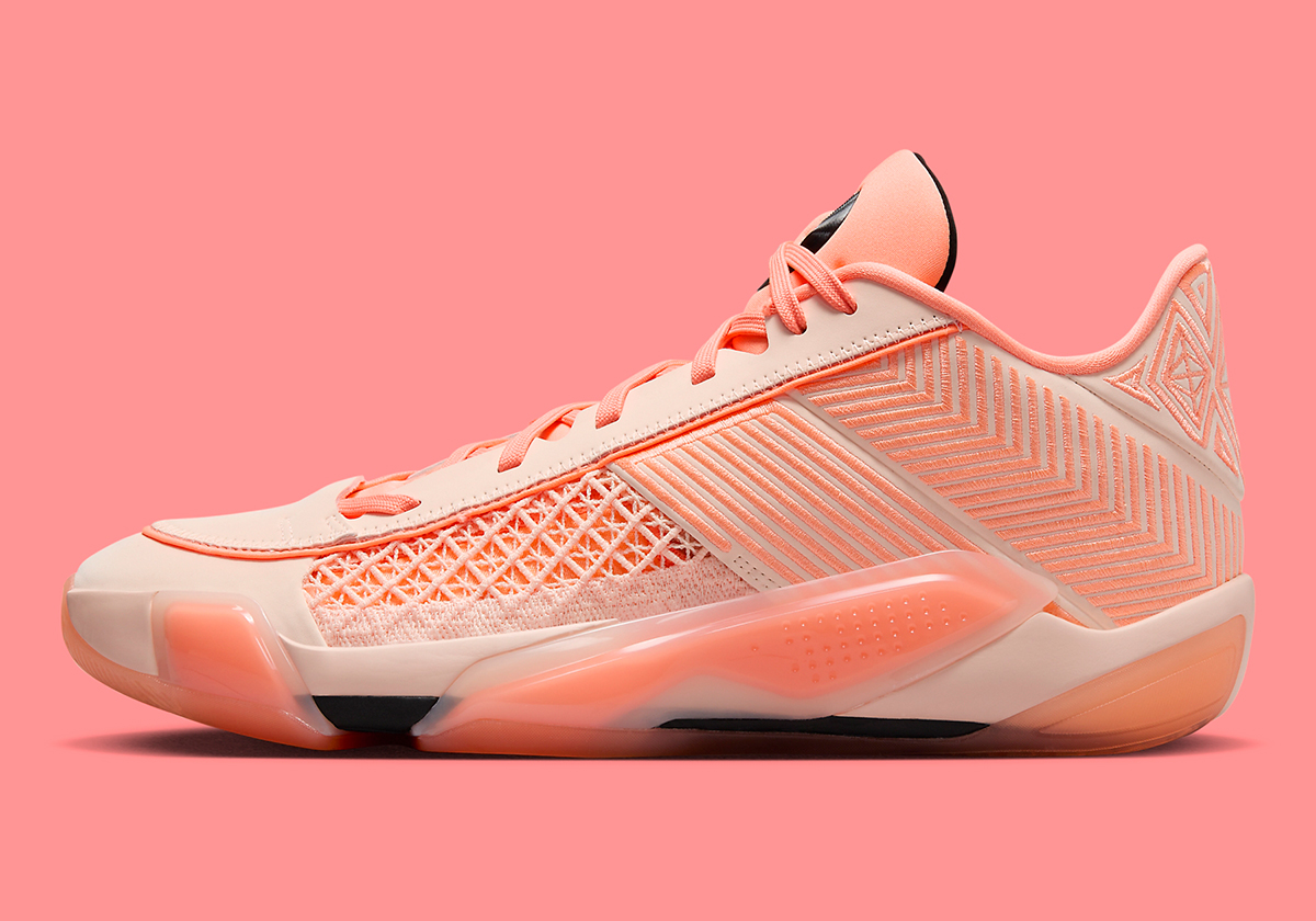 Air Jordan 38 Low "Crimson Tint/Black/Orange Pulse" FD2326-800 | SneakerNews.com