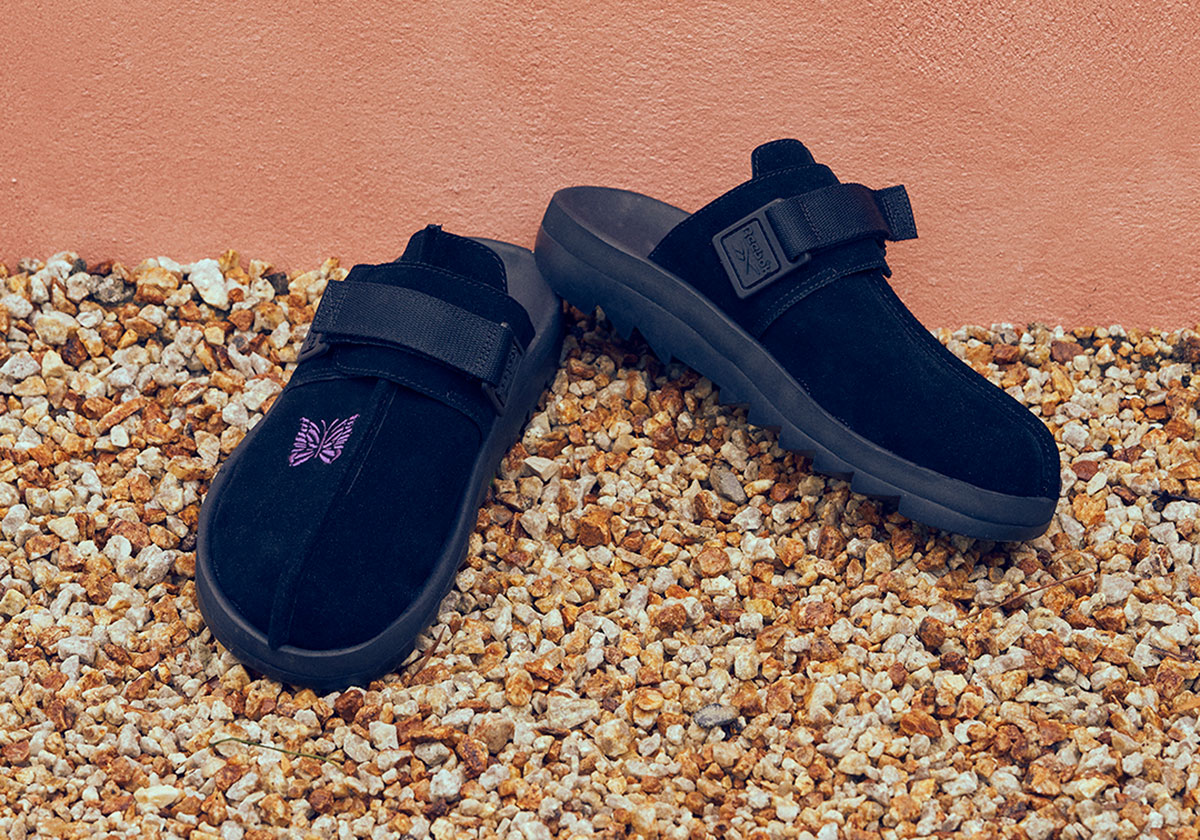 Needles x Reebok Beatnik Slides 100207686 100207687 | SneakerNews.com