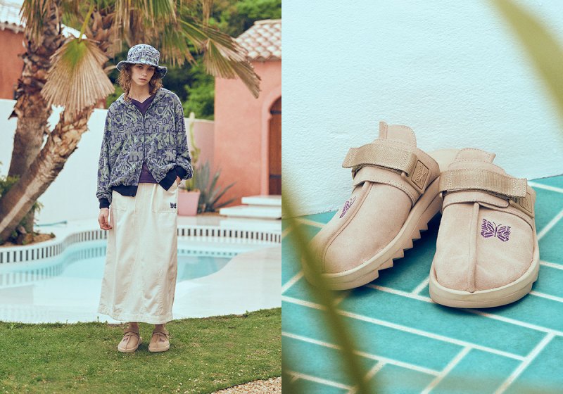 Needles x Reebok Beatnik Slides 100207686 100207687 | SneakerNews.com