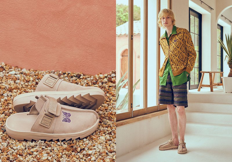 Needles x Reebok Beatnik Slides 100207686 100207687 | SneakerNews.com