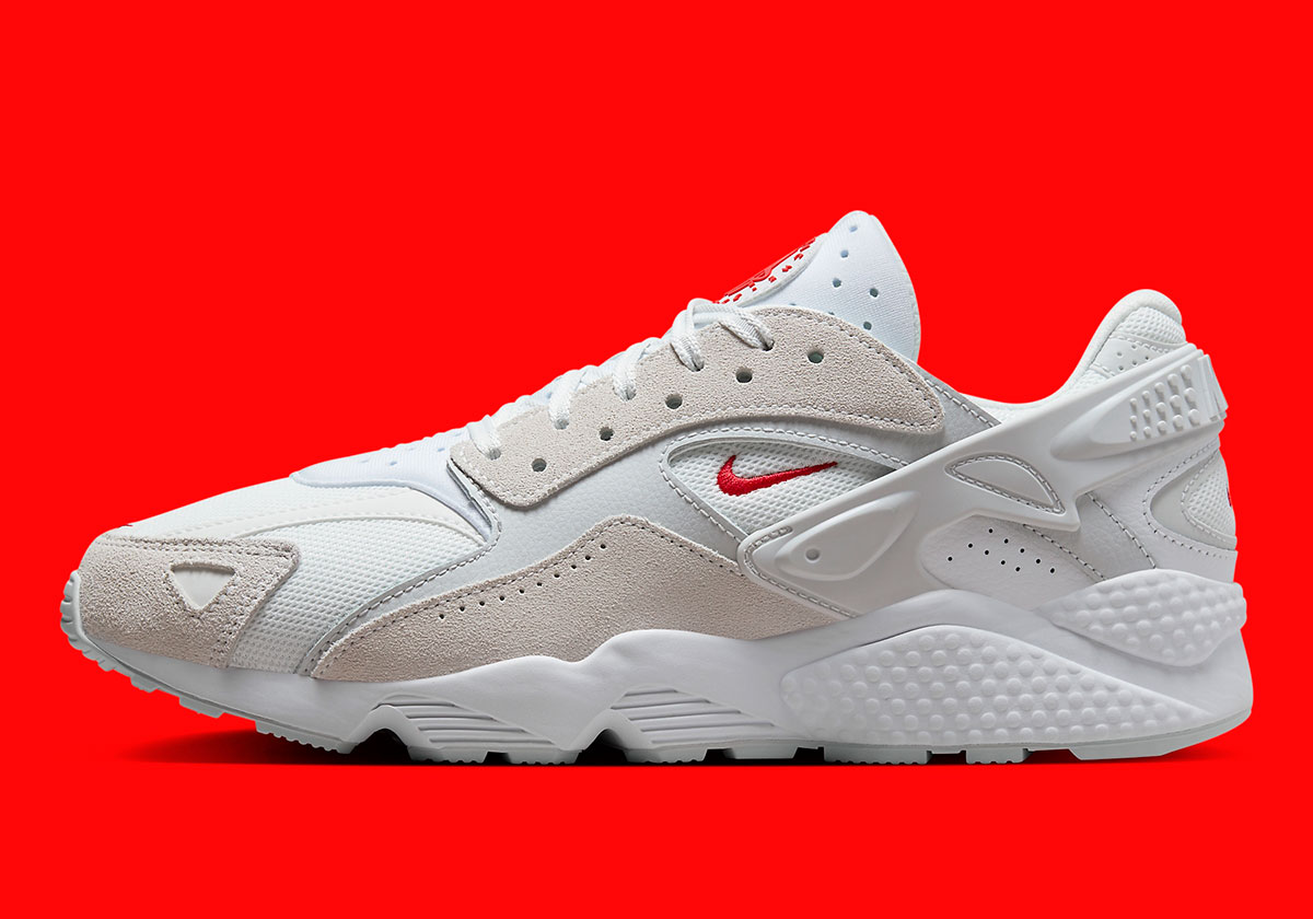 Nike Air Huarache Runner "Summit White/University Red" DZ3306-102 ...