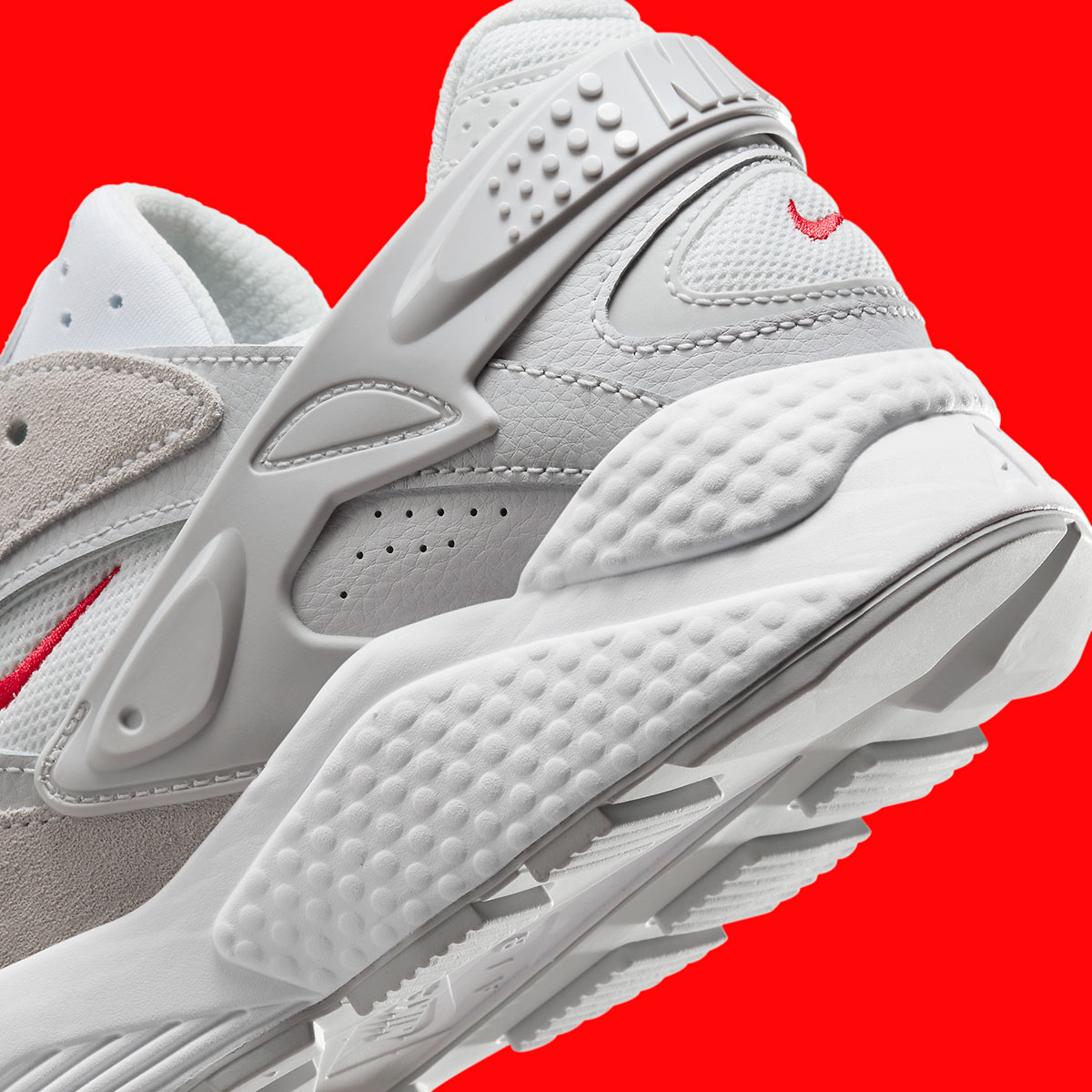 Nike Air Huarache Runner "Summit White/University Red" DZ3306-102 ...