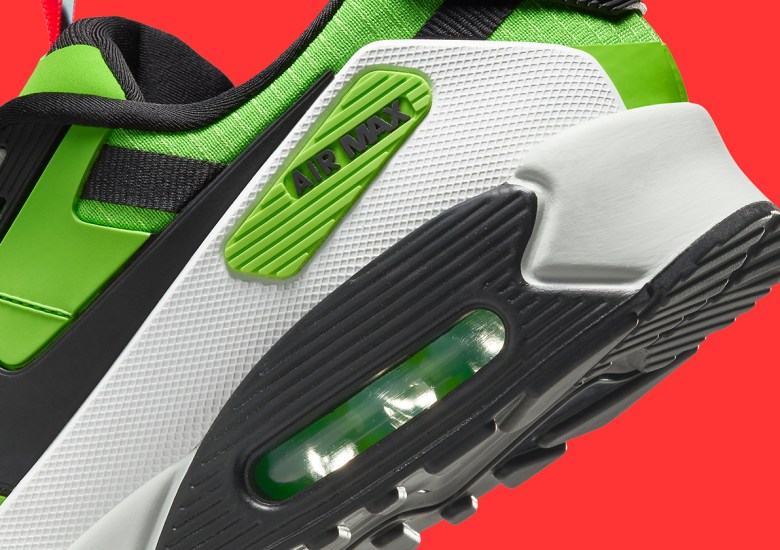 Nike Air Max 90 Drift "Action Green/Black/Bright Crimson" FB2877-300 ...