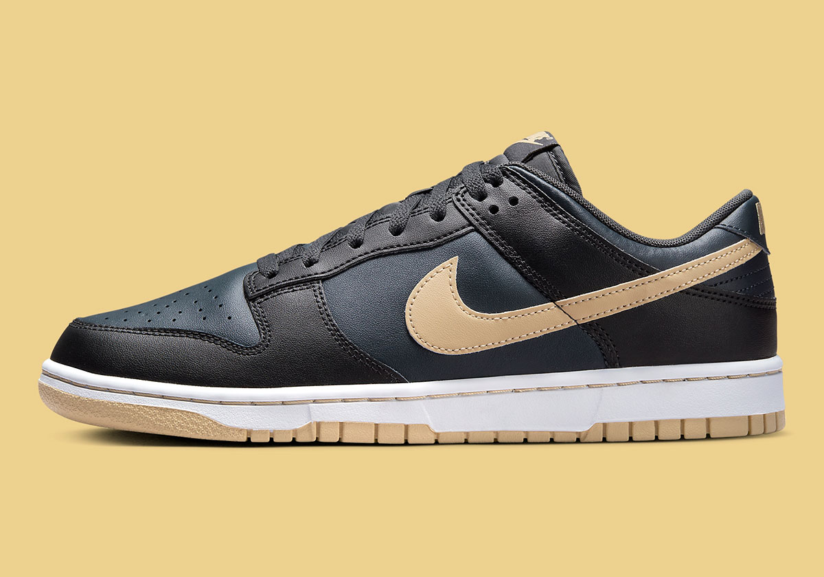 Nike Dunk Low "Black/Midnight Navy/Tan" DV0831-005 | SneakerNews.com