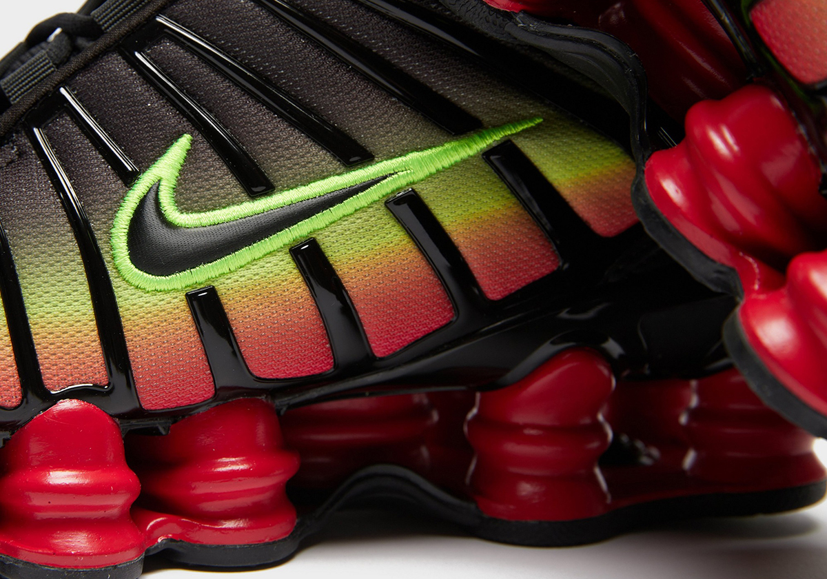 Nike Shox TL Women's "Black/Volt/Fire Red" HJ9609-001 | SneakerNews.com